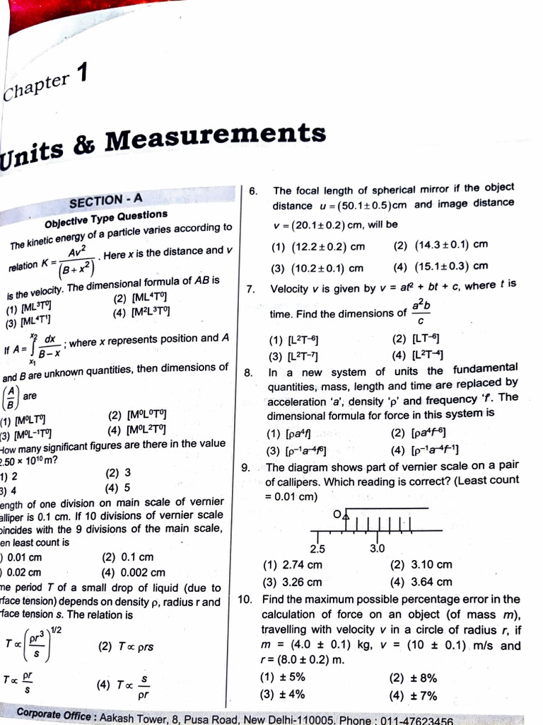 Unit and Dimensions Questions | PDF | Momentum | Physical Quantities