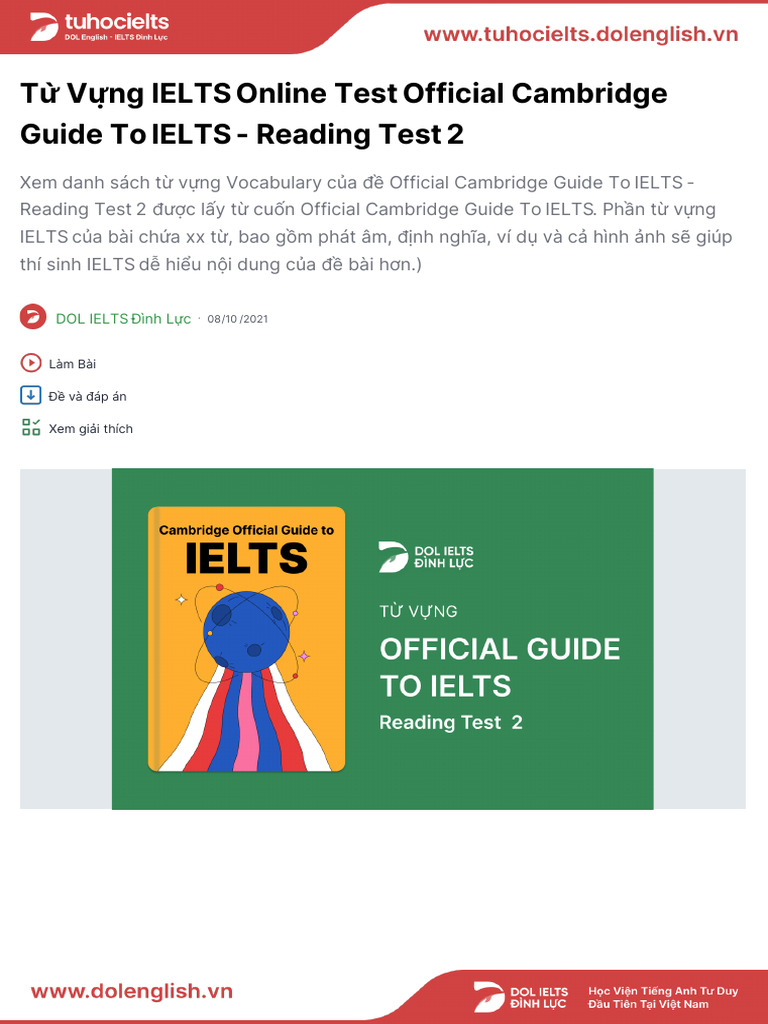 OCG - Reading Test 2 | PDF