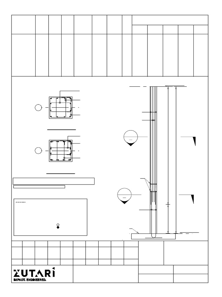 A96505-SDB-BSS-COL-013 - RC COL TYPE CC1 (650x650) | PDF | Reinforced Concrete | Building Technology