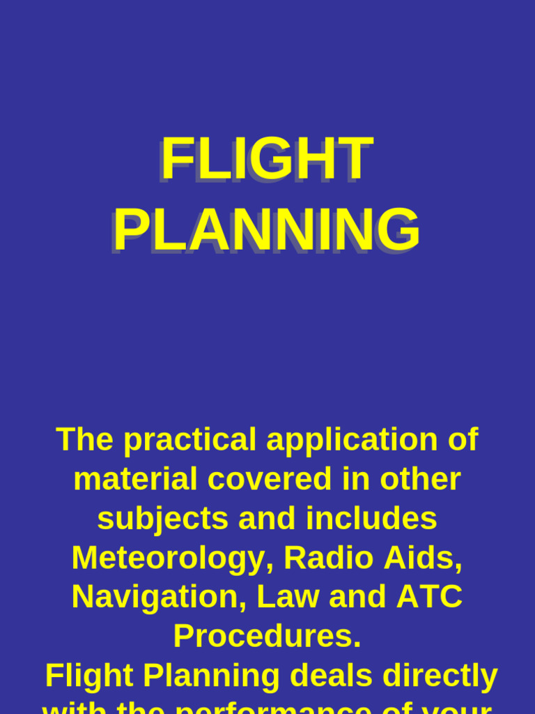 Flight Planning for Pilots | PDF | Runway | Aircraft