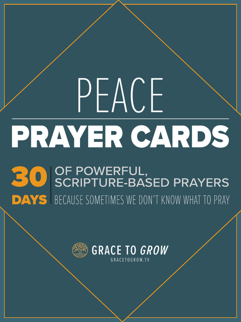 Prayer Cards - PEACE - PHONE | PDF | Prayer | Jesus