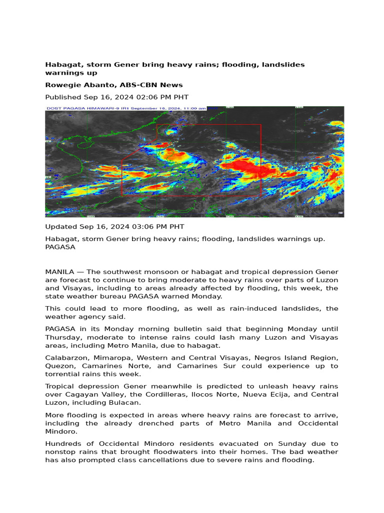 Article 1 PHILO | PDF | Natural Hazards | Tropical Cyclones