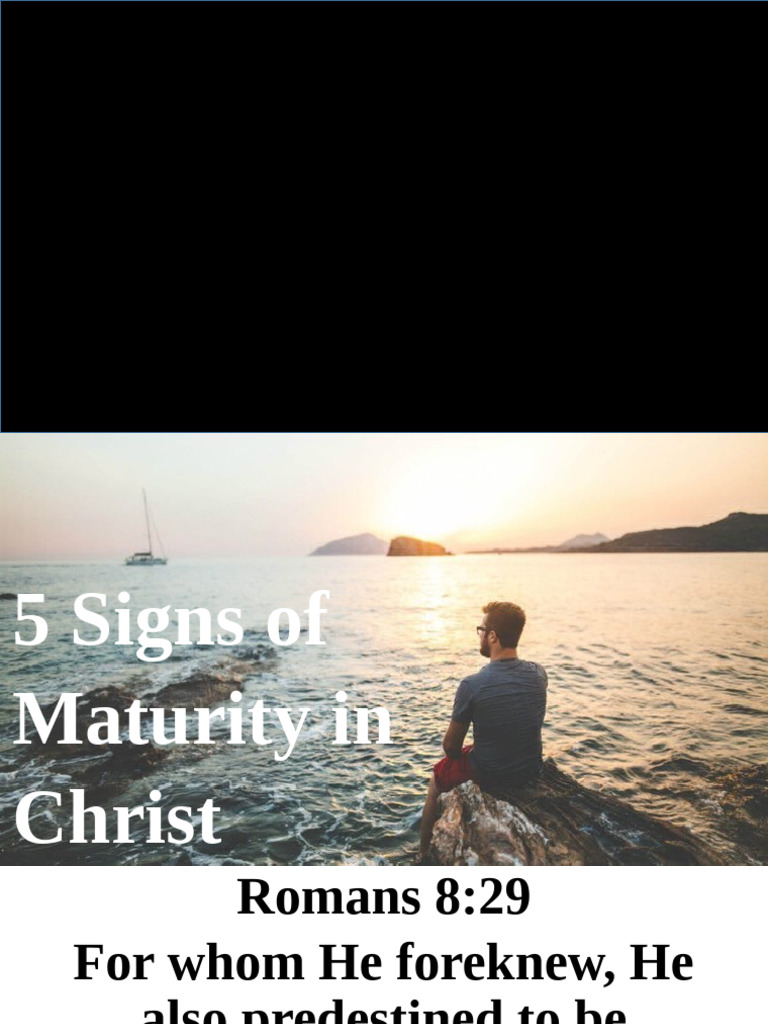 5 Signs of Maturity in Christ | PDF