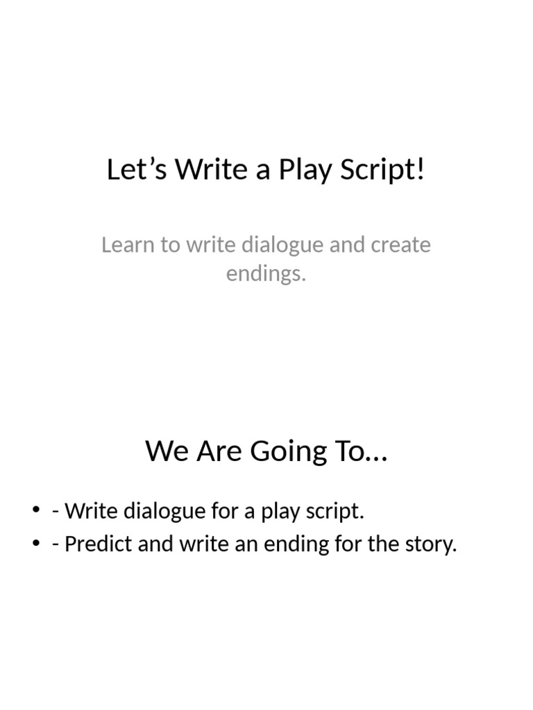 Grade3 Play Script Presentation | PDF