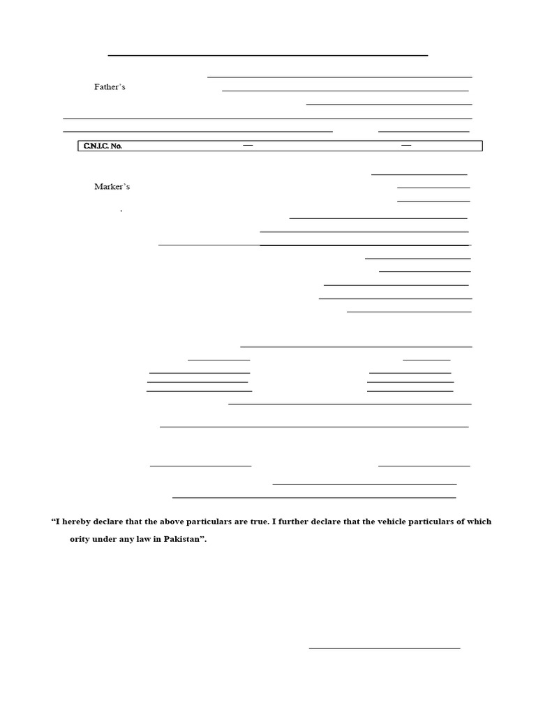 Motor Vehicle Registration Application Form | PDF | Motorcycle ...