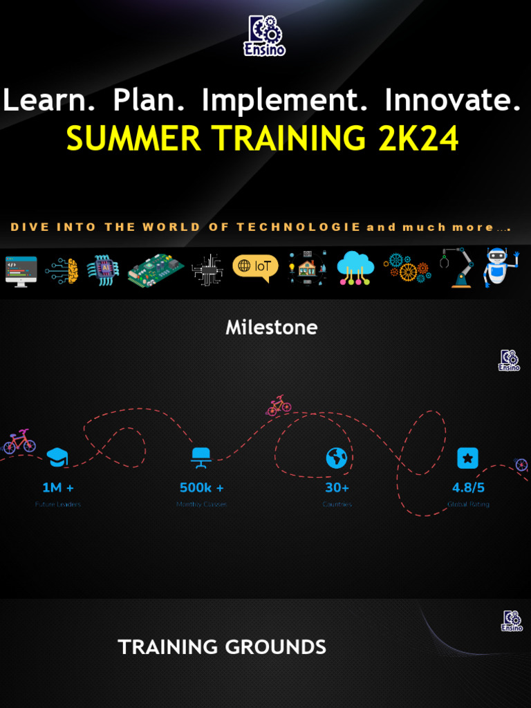 Summer Training Internship Program (Introduction) | PDF | Learning | Computing