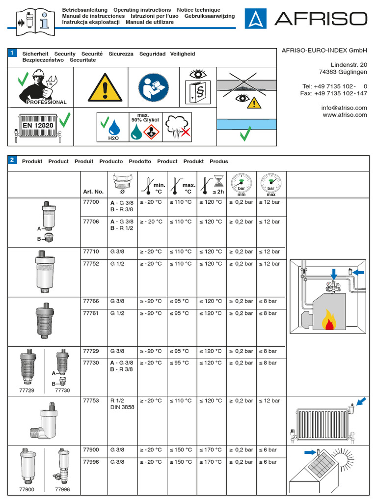 Quick Air Vents For Solar Systems BA en | PDF