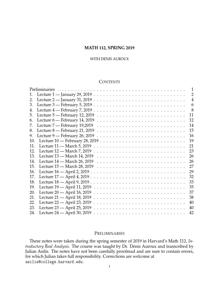 Real Analysis Notes | PDF | Set (Mathematics) | Field (Mathematics)