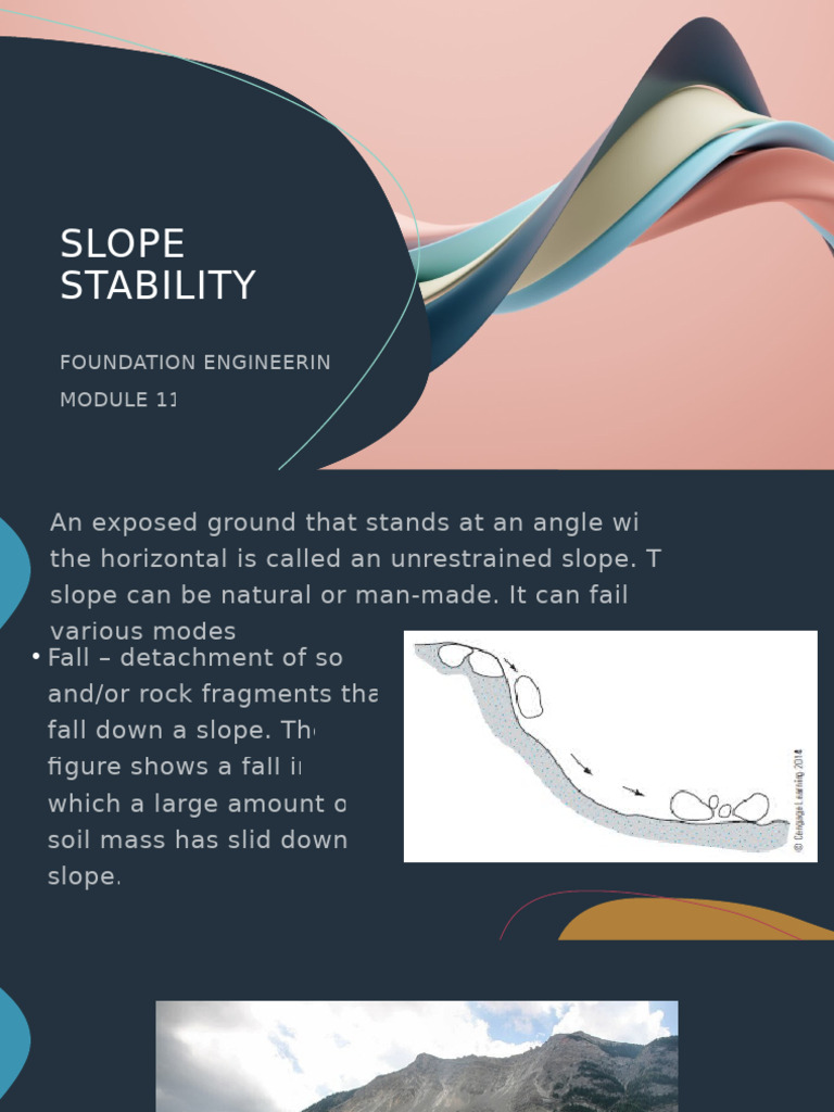 2023 Lec11. Slope Stability 2.0 | PDF | Applied And Interdisciplinary ...