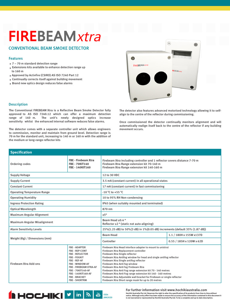 Conventional_Firebeam_Xtra_Specification_1 | PDF | Optics ...