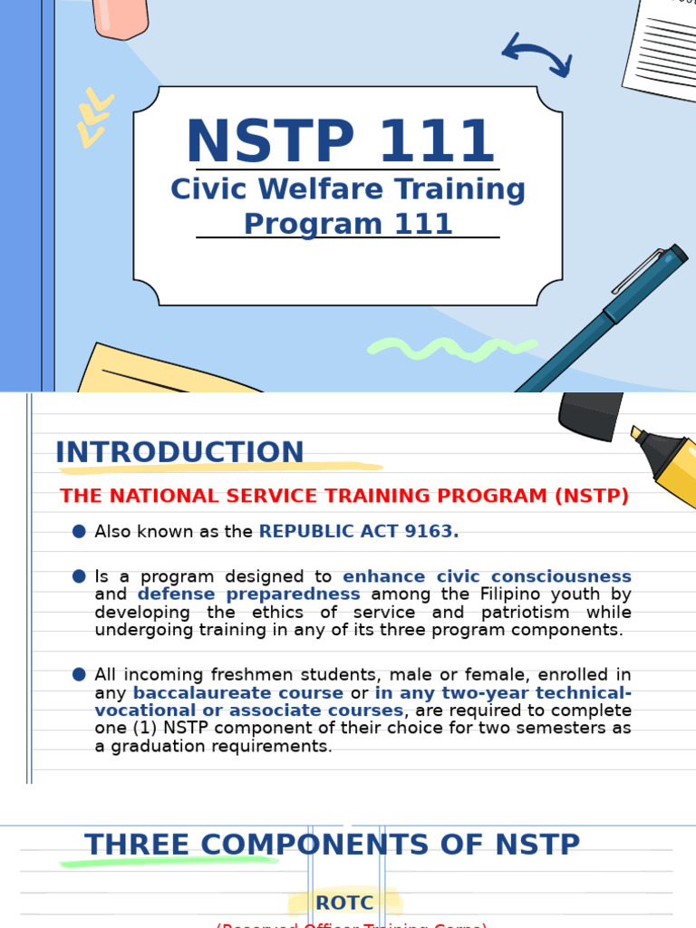 INTRODUCTION-NSTP-111 | PDF