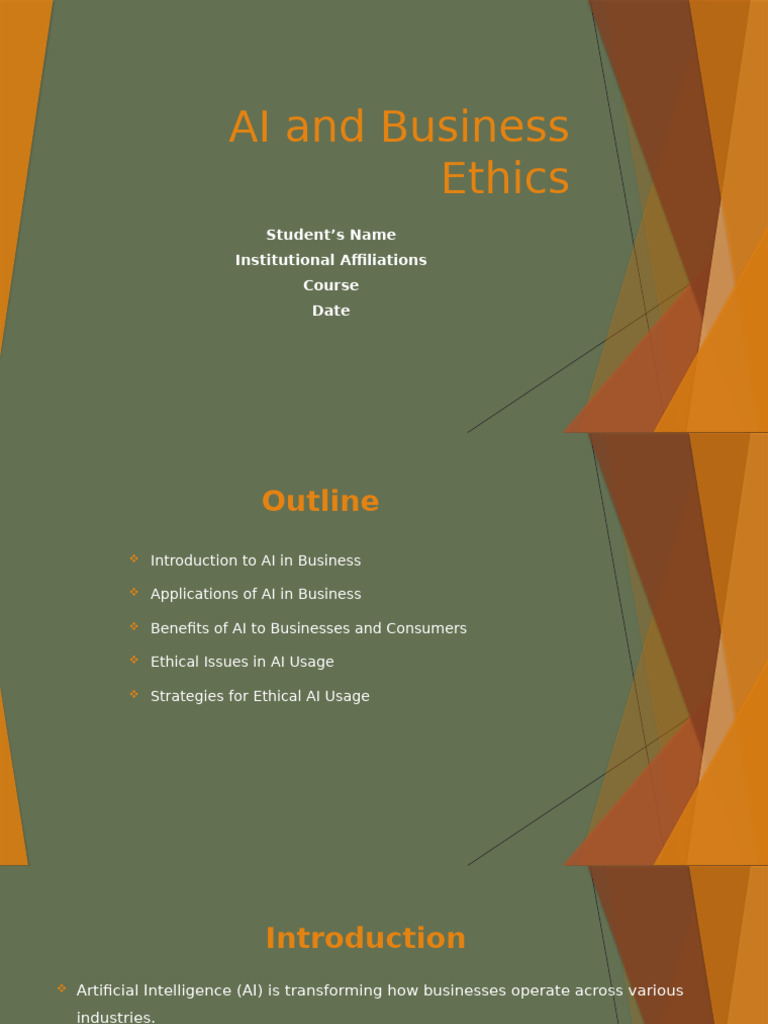 AI Ethics in Business Applications | PDF | Artificial Intelligence ...