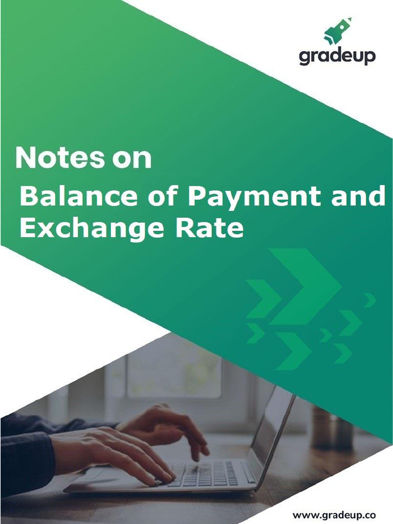 Balance of Payments and Exchange Rates Explained | PDF | Balance Of ...