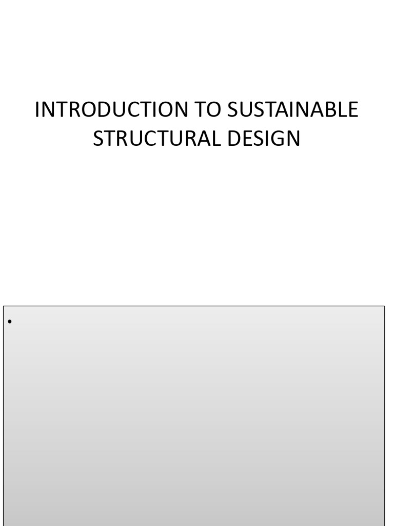 CPS Lecture 6 (Sustainable structural design) | PDF | Sustainability | Sustainable Development