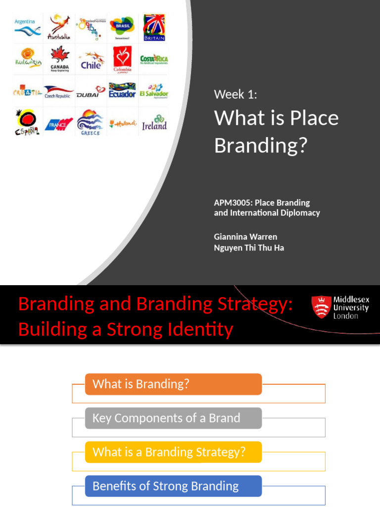 W1 - What Is Place Branding Ver 1 | PDF | Brand | Business Economics