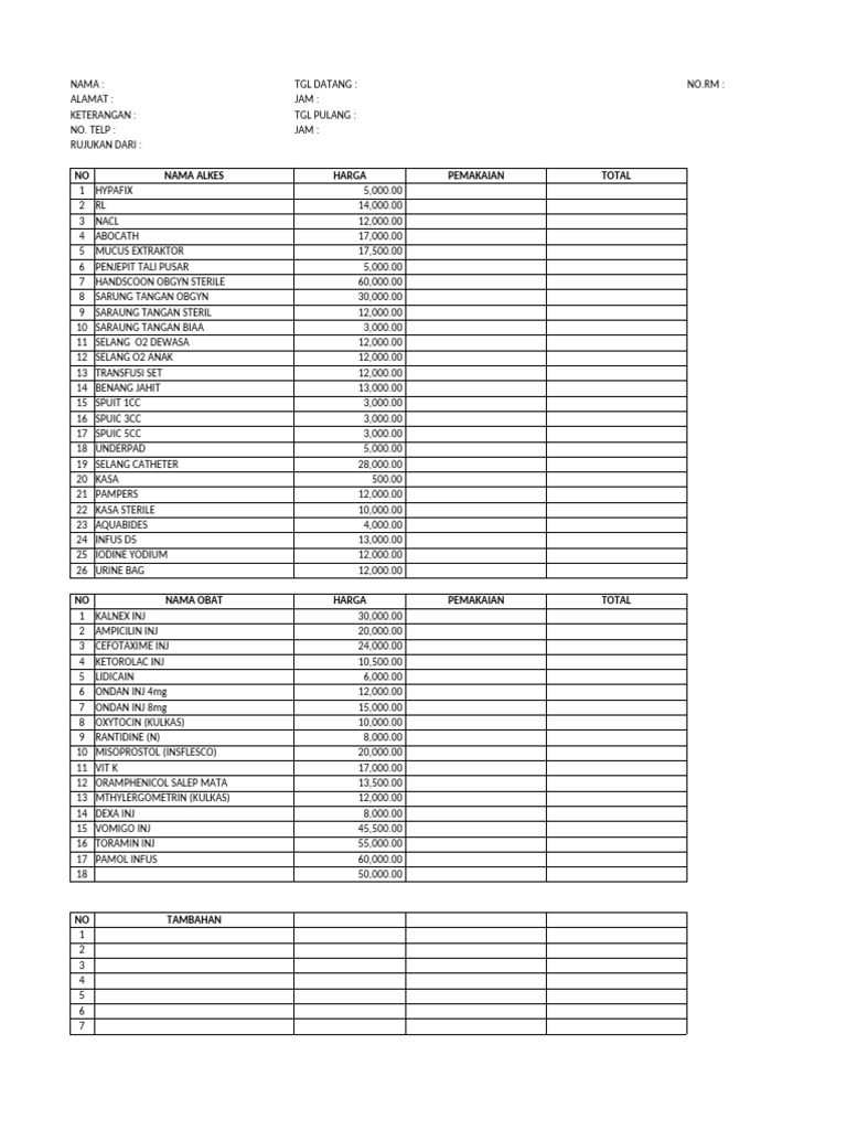 Apotek Amalia Nota | PDF