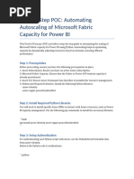 Auto-Scaling With Microsoft Fabric Capacity For Power BI | PDF | Microsoft Azure | Databases