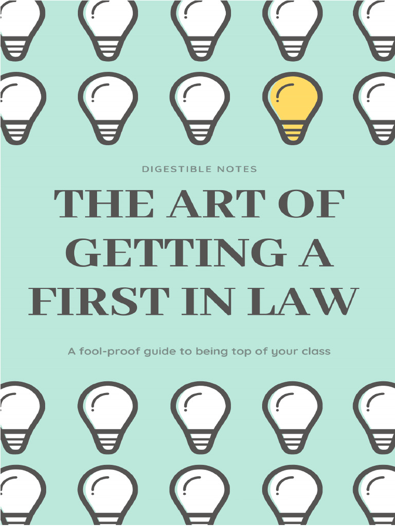 The Art of Getting A First Class Degree Updated | PDF | Essays | Thought