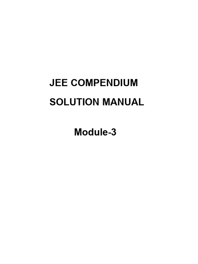 JEE Mathematics Solutions Compendium | PDF | Elementary Geometry ...