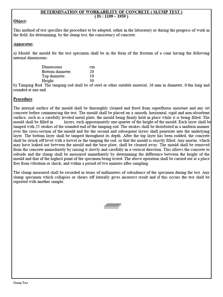 Slump Test.doc | PDF