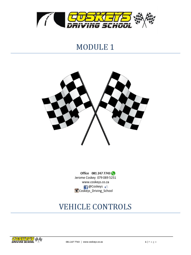 Vehicle Controls for Learner Drivers | PDF | Traffic | Manual Transmission
