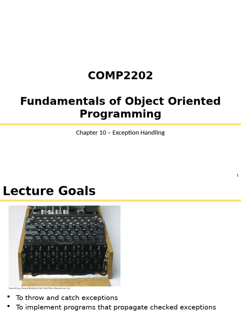 Week14 FL24 Exception Handling 2 | PDF | Software Development | Parameter (Computer Programming)