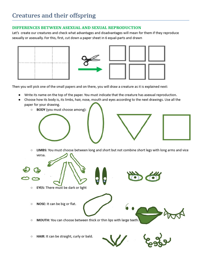 Creatures and Their Offspring | PDF | Reproduction | Biological Concepts
