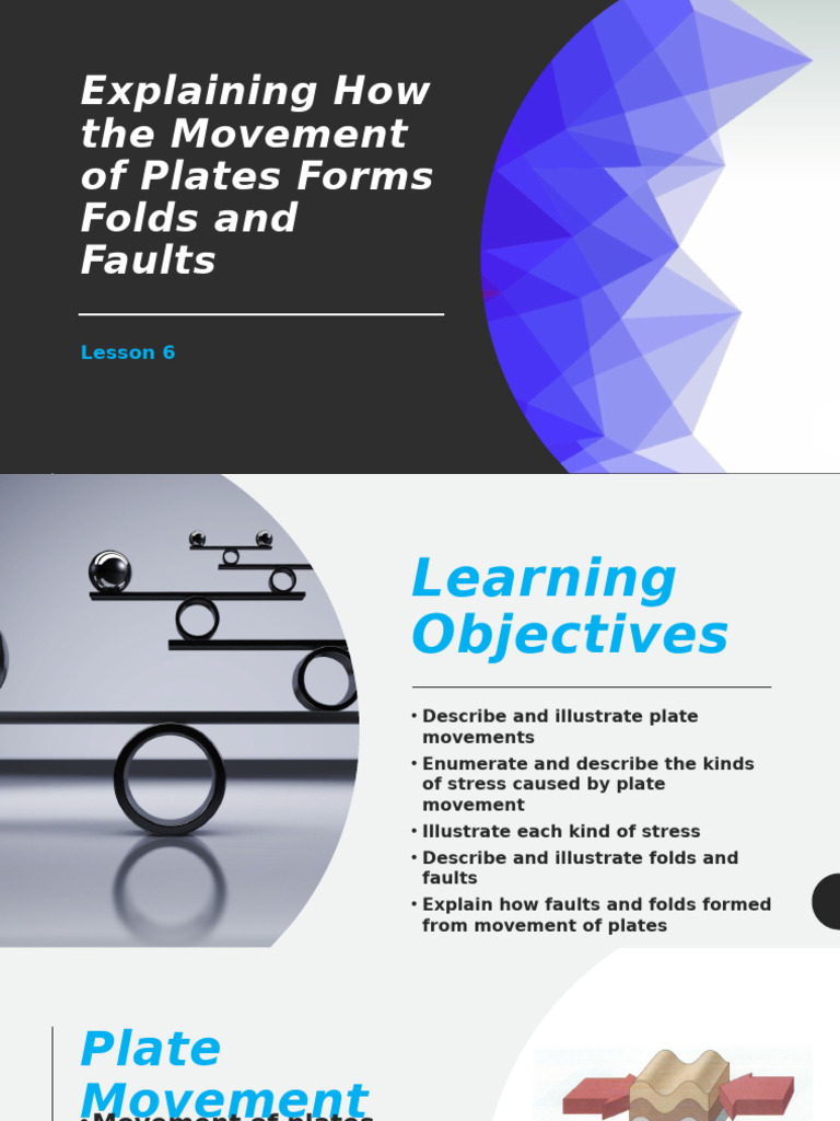 Q2 L6 Explaining How The Movement of Plates Forms Folds and Faults | PDF