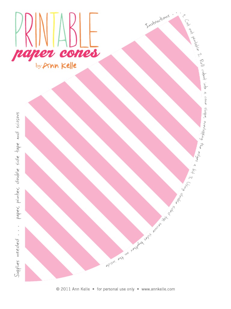 Printable Paper Cones | PDF