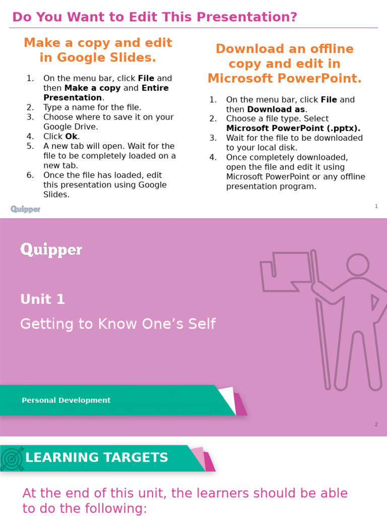Editing Presentations in Google Slides | PDF | Self Concept | Self Esteem