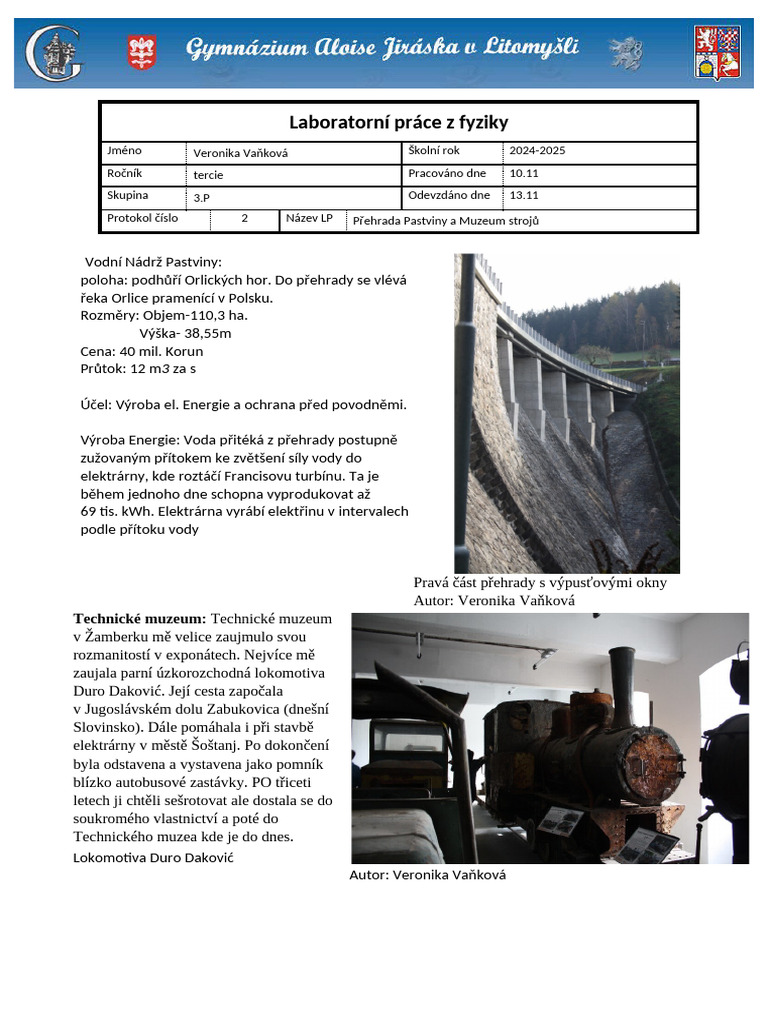 Protokol Fyzika 2 | PDF