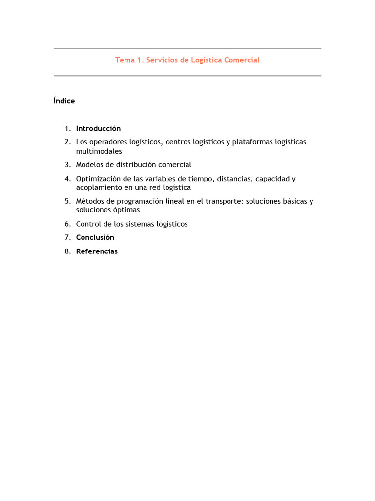 Tema1_Servicios_de_Logística_Comercial | PDF | Logística | Cadena de suministro