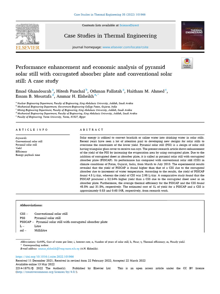 08 Performance Enhancement and Economic Analysis of Pyramid Solar Still ...