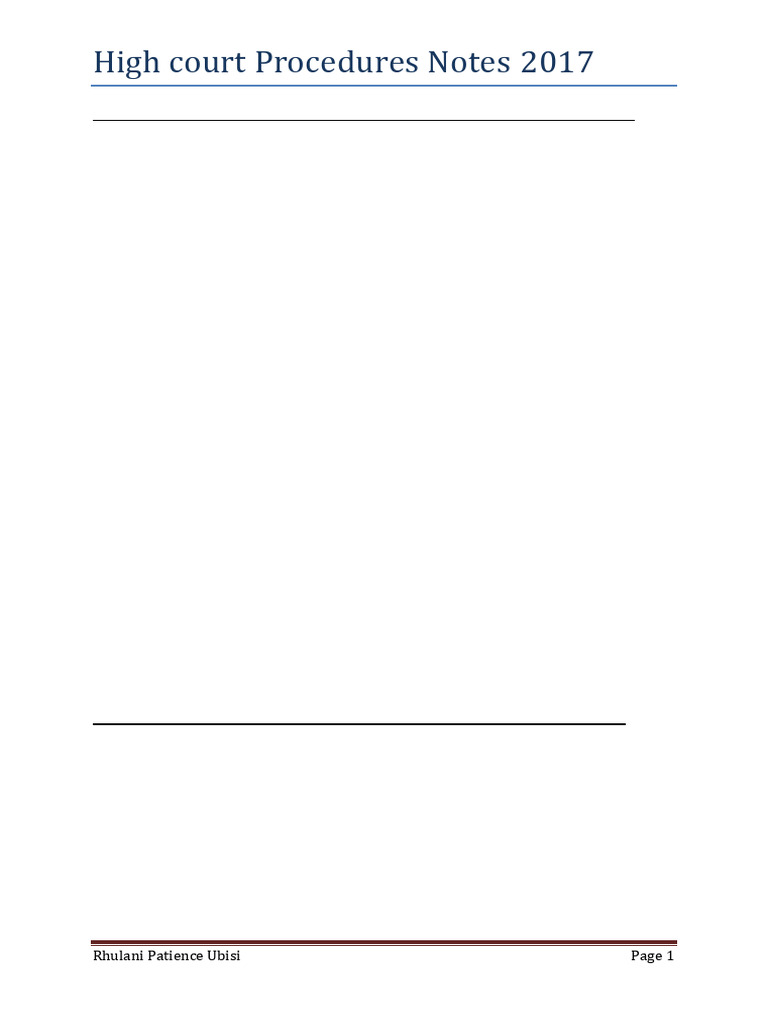 HCP Notes | PDF | Lawsuit | Summons