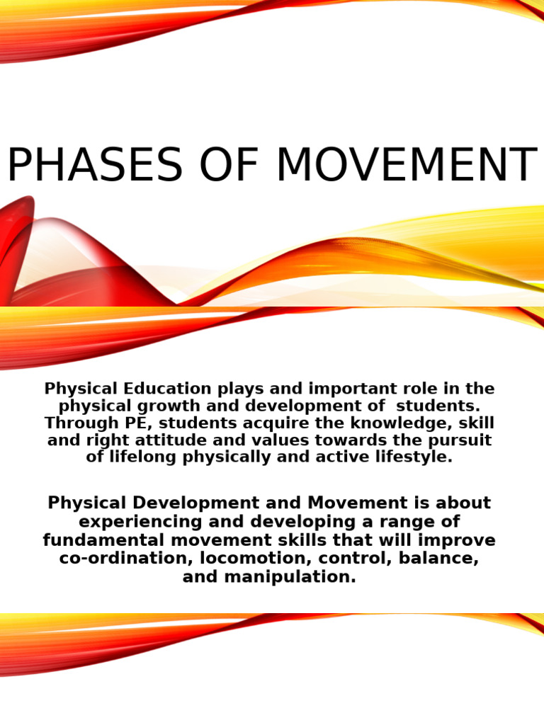 Phases of Movement | PDF | Muscle Contraction | Musculoskeletal System