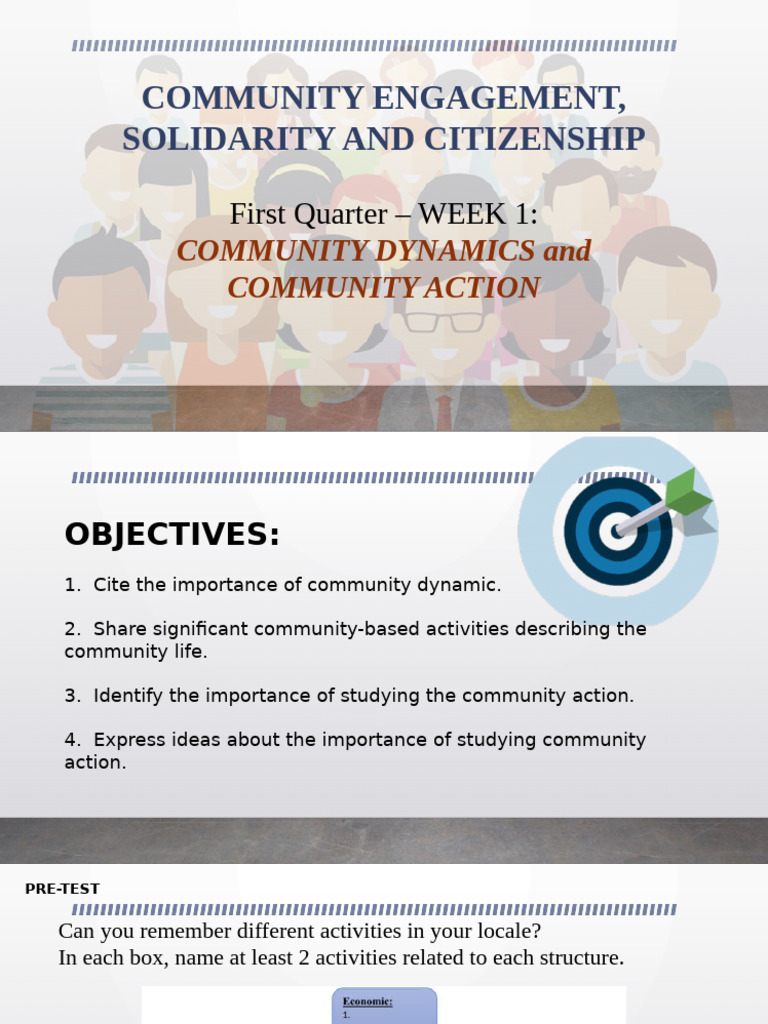 HUMSS-Q1 CESC WEEK 1_ | PDF | Community | Intention