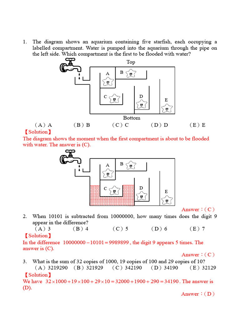 2013 Math Problem Solutions | PDF | Triangle | Chess