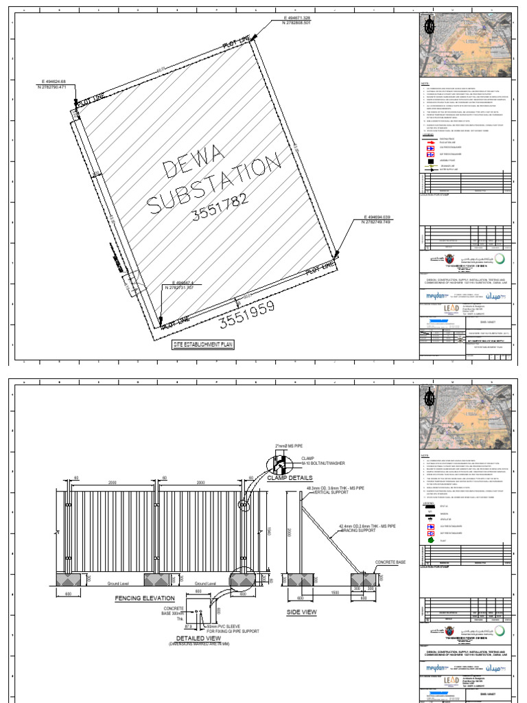 TF-001 - Site Establishment Fencing Layout-SHEET-1 | PDF | Electrical ...