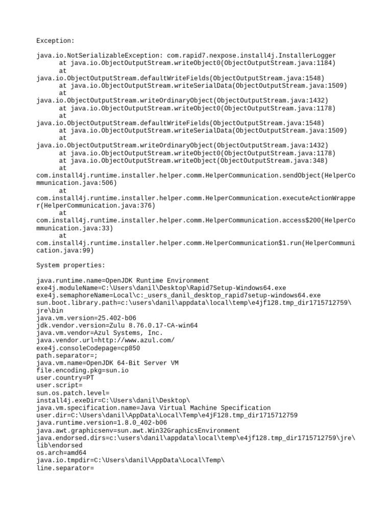Install 4 J Error 4828178271880726271 | PDF | Java (Programming Language) | Microsoft Windows