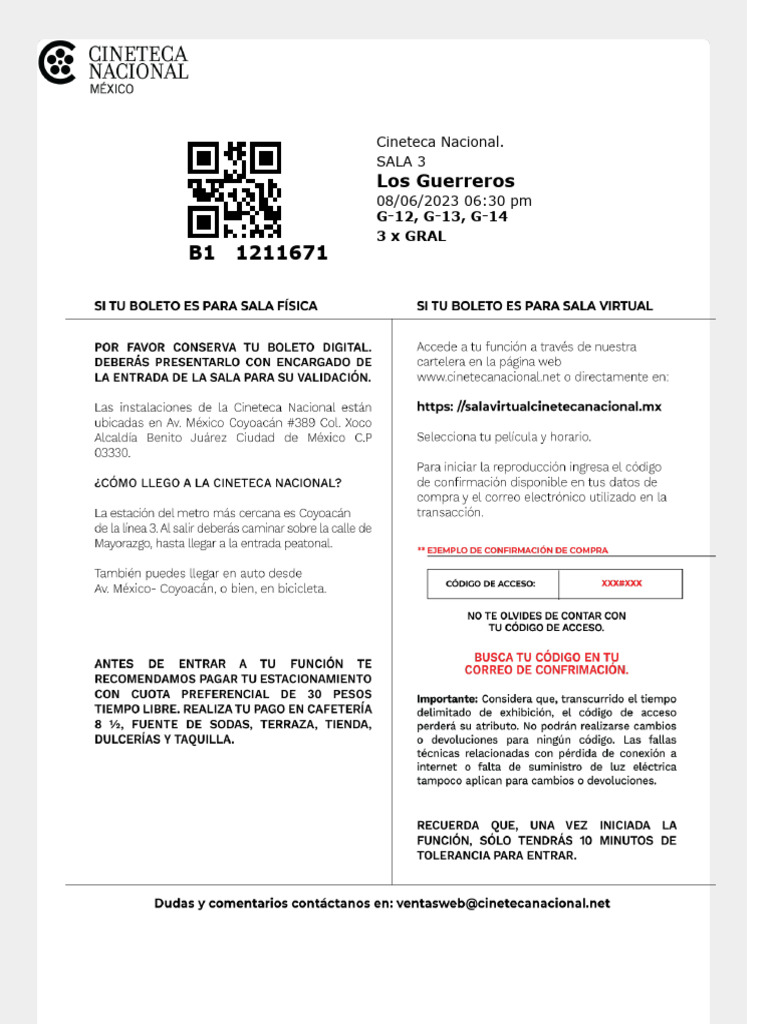 Los Guerreros Jue. 08 Jun. 1830 Tickets | PDF