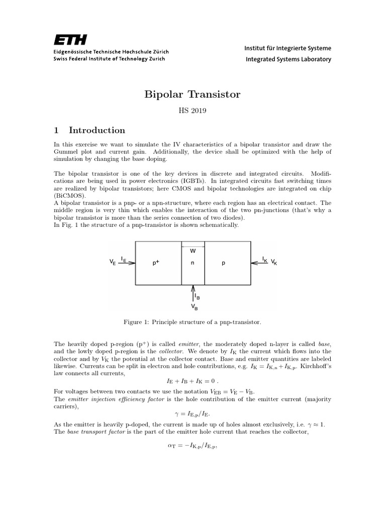 bipolar_19 | PDF | Bipolar Junction Transistor | Electrical Engineering
