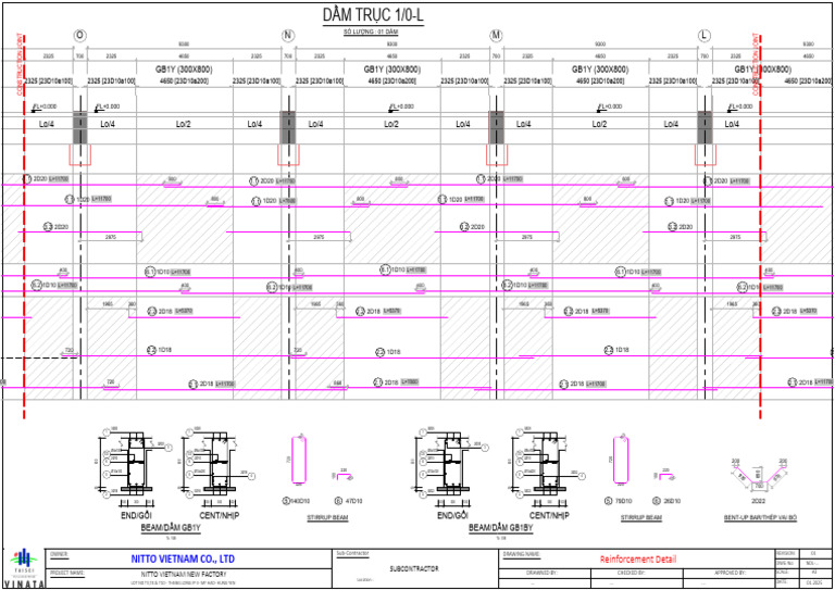 NDL Shop Drawing Beam 1.o-L | PDF