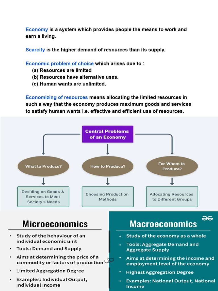 Introduction of Micro-Economics | PDF | Economies | Production And ...