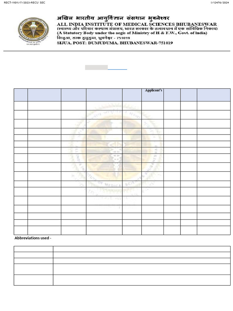 Waitlist-1 Lab Attendant Final Result | PDF