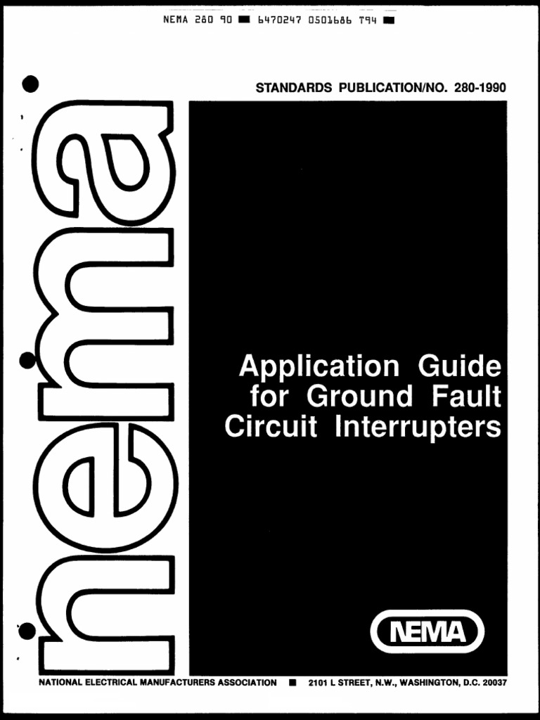 NEMA 280 Application Guide For Ground Fault Circuit Interrupters | PDF ...