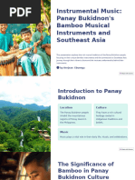 Panay Bukidnon Bamboo Instruments and Gamelan | PDF | Performing Arts ...