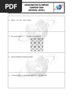 SASMO Sample Questions by Grade | PDF | Mathematics | Statistics