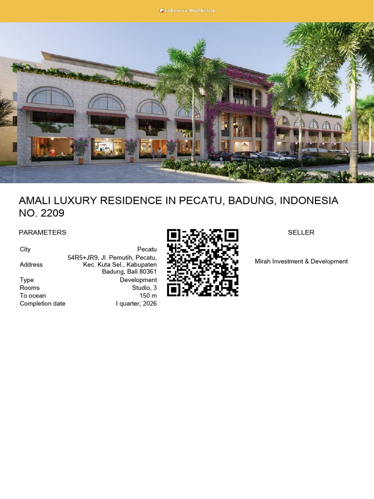 Amali Luxury Residence in Pecatu, Badung, Indonesia No. 2209 | PDF