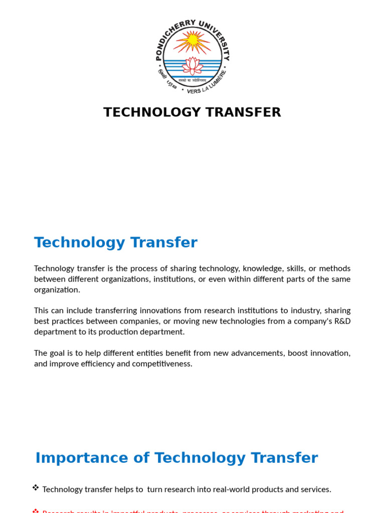 Be Presenstat | PDF | Technology Transfer | Innovation
