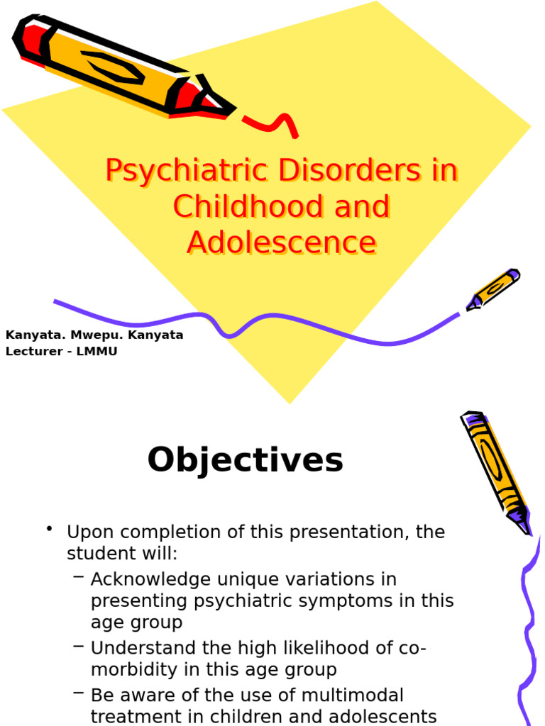 Psychiatric Disorders in Childhood and Adolescence - 2 | PDF ...